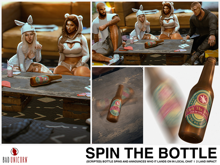 Second Life Marketplace - Spin The Bottle (fully scripted)